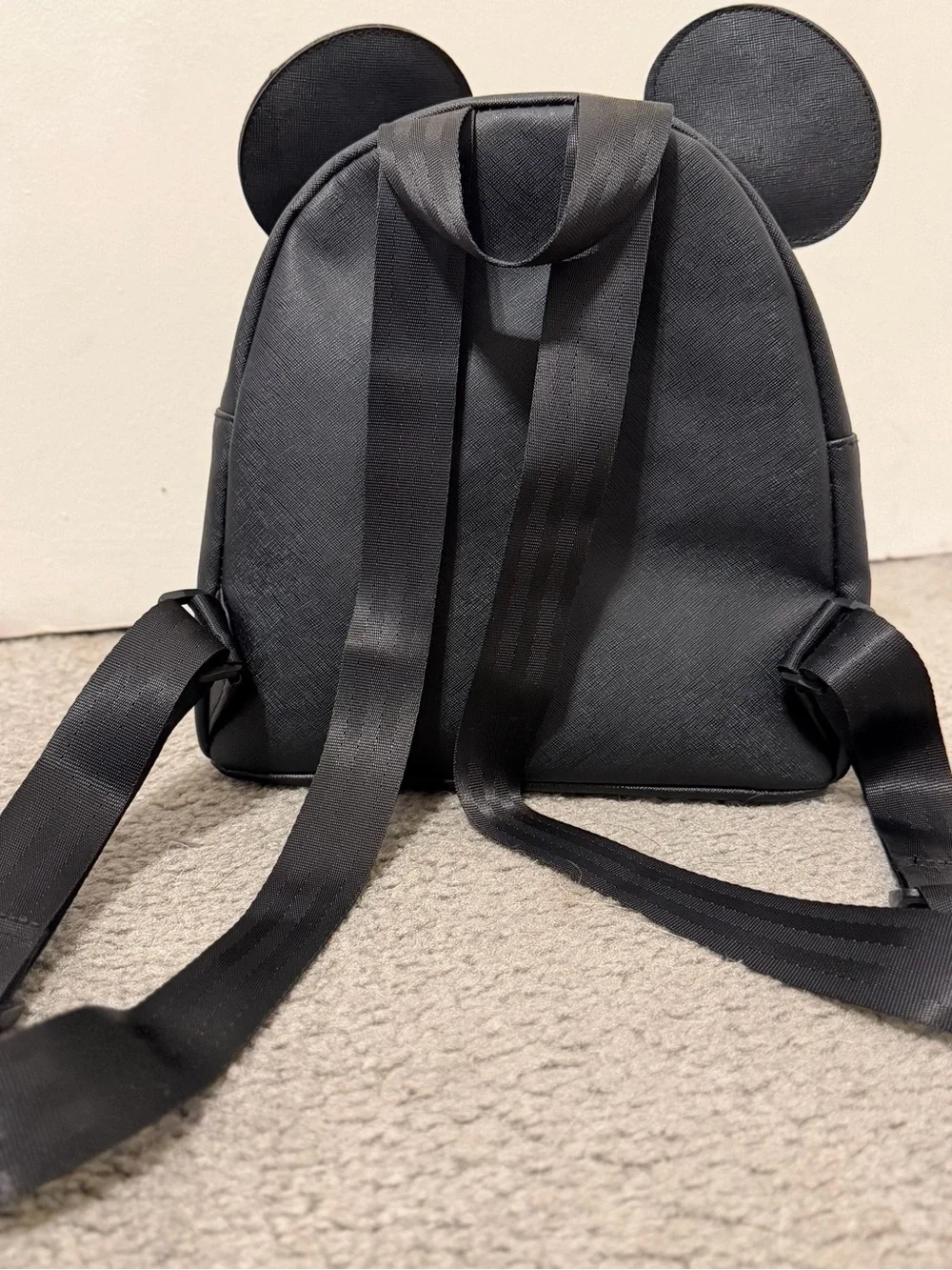 Disney | Bags | Disney Mickey Mouse Mini Backpack Black With White Eyes ...